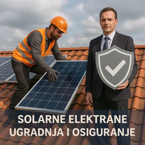 Solarne elektrane sa ugradnjom i osiguranjem kućanstva