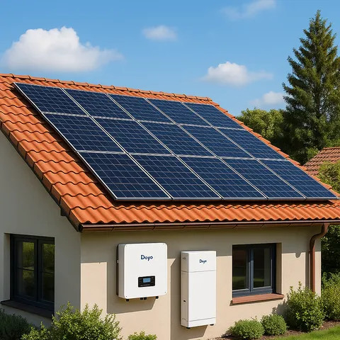 Hibridna solarna elektrana 8 kW s Deye inverterom i baterijom ...