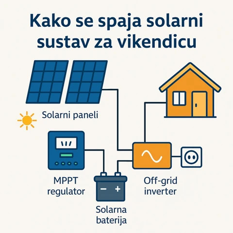 Spajanje solarnog sustava za vikendicu